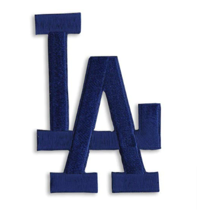 Los Angeles Dodgers LA Sleeve Logo Blue Embroidered Patch | THE 4TH QUARTER
