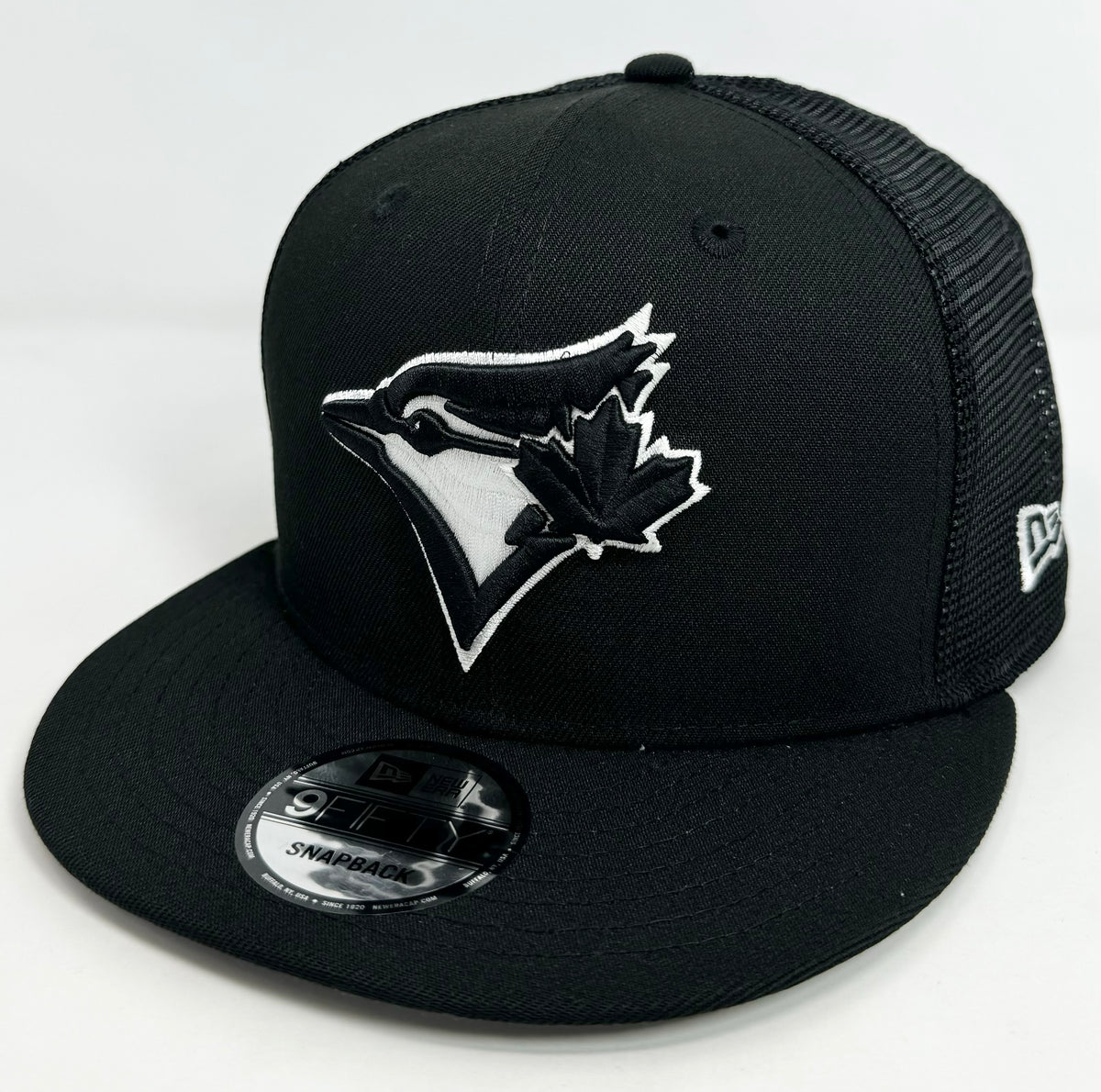 Toronto Blue Jays Snapback New Era Black White Mesh Trucker Cap Hat ...