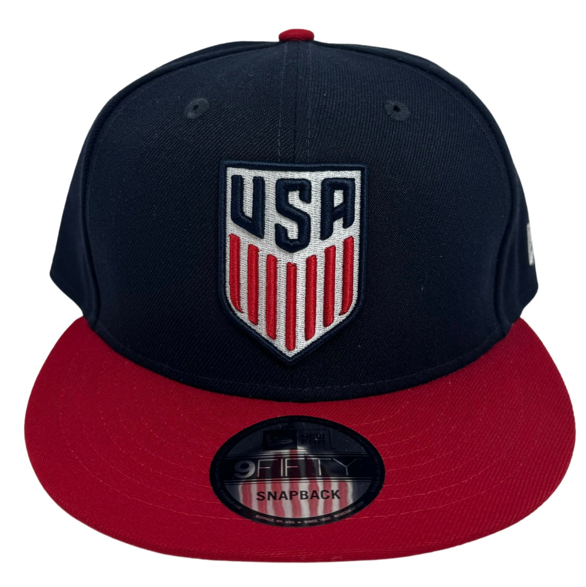 USA Snapback New Era Navy Red Cap Hat Grey UV | THE 4TH QUARTER