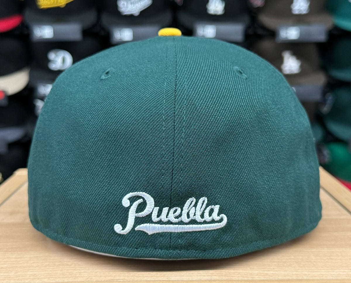 Pericos de Puebla New Era 59Fifty 42 Patch Fitted Green Yellow Hat Cap ...