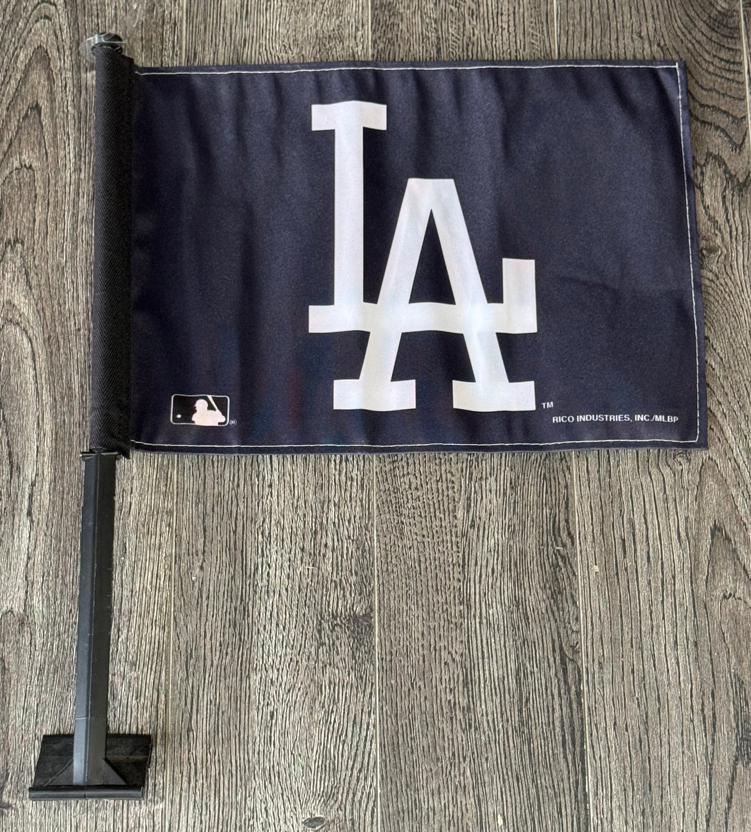Los Angeles Dodgers Auto Bar Home Tailgating Truck Car Flag Black | THE ...