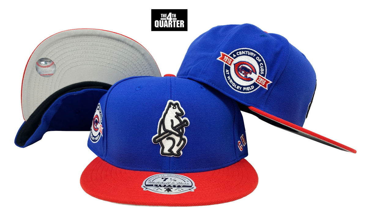Chicago Cubs Mitchell & Ness Fitted Bases Loaded Coop Cap Hat Grey UV ...