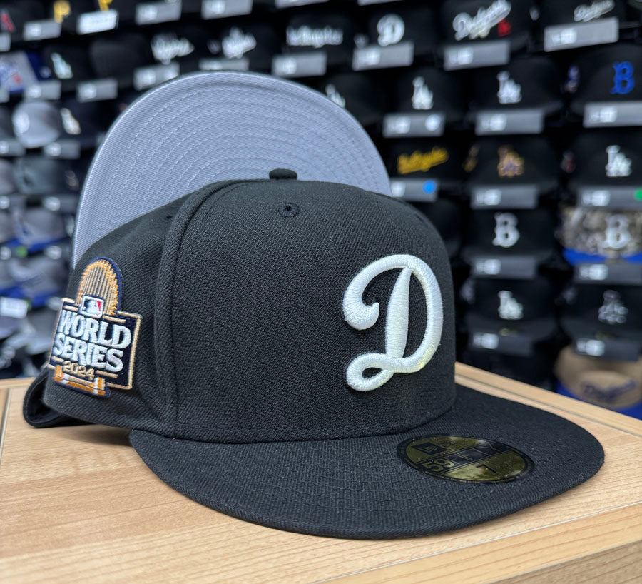 Los Angeles Dodgers Fitted New Era 59Fifty 2024 World Series Black ...