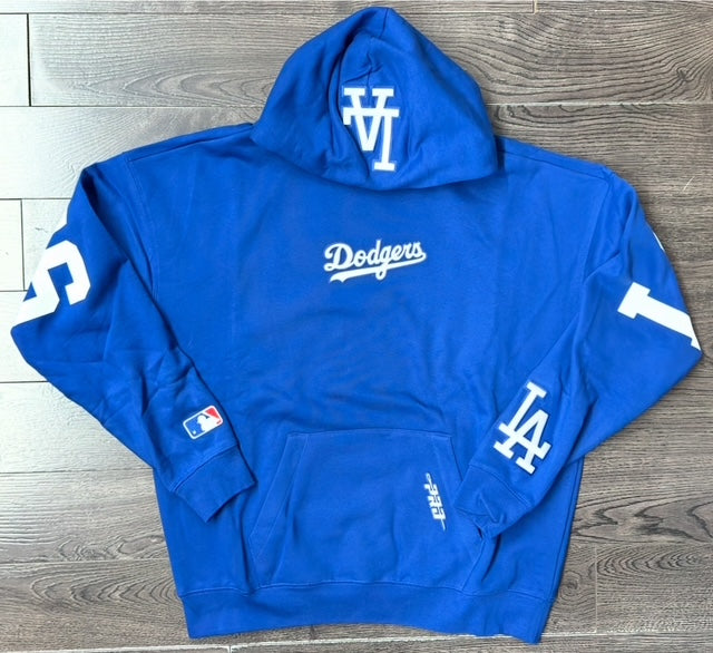 Los Angeles Dodgers Mens Sweatshirt Pro Standard Wingspan Hoodie Blue ...