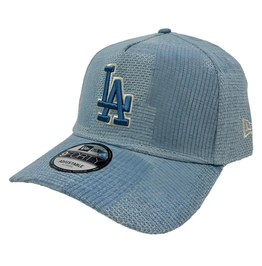 Los Angeles Dodgers Snapback 9Forty New Era A-Frame Denim Patchwork Cap ...