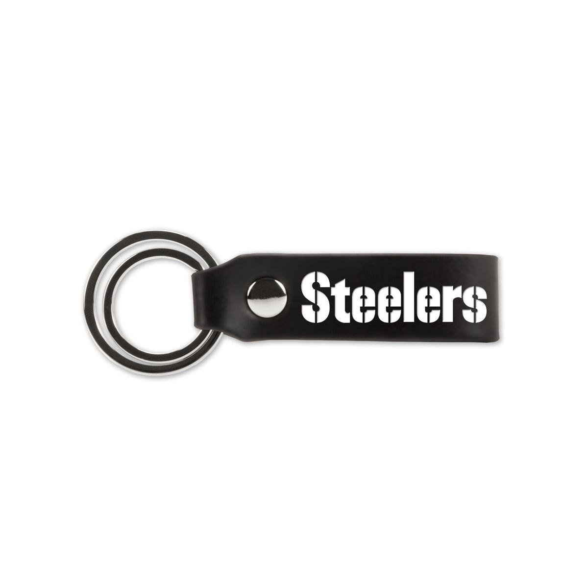 Pittsburgh Steelers Key Chain Laser Engraved Silicone Strap Key Ring ...
