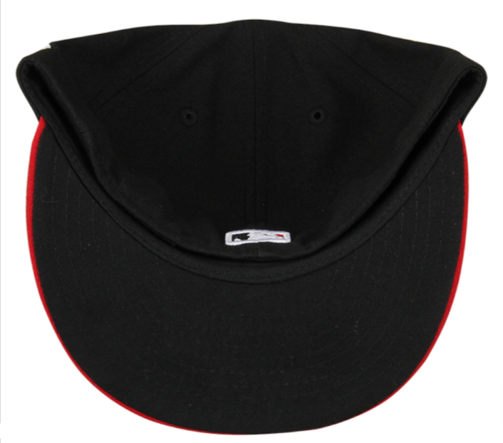 Cincinnati Reds Fitted New Era 59FIFTY Alternate On-Field Black Red Cap ...