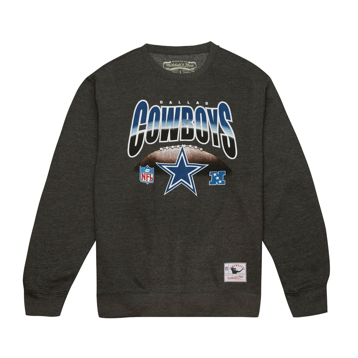 Dallas Cowboys Men's Mitchell & Ness Inzone Crew Fleece Sweatshirt ...