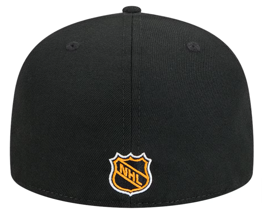 Anaheim Ducks Fitted New Era 59Fifty Basic Throwback Logo Cap Hat Black ...