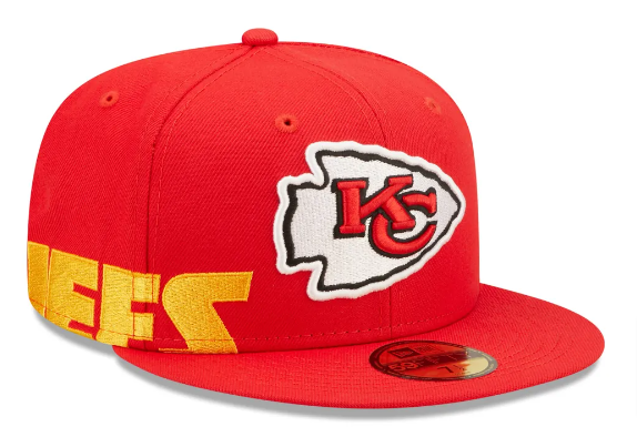 Kansas City Chiefs Fitted New Era 59Fifty Side Split Red Cap Hat | THE ...