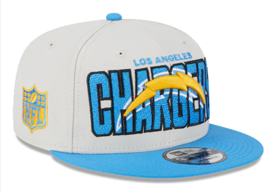 Los Angeles Chargers Snapback New Era 2023 NFL Draft Cap Hat Stone ...