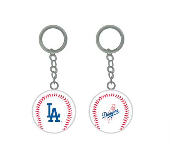 Los Angeles Dodgers Keychain 3D Baseball Key Chain Ring | THE 4TH QUARTER