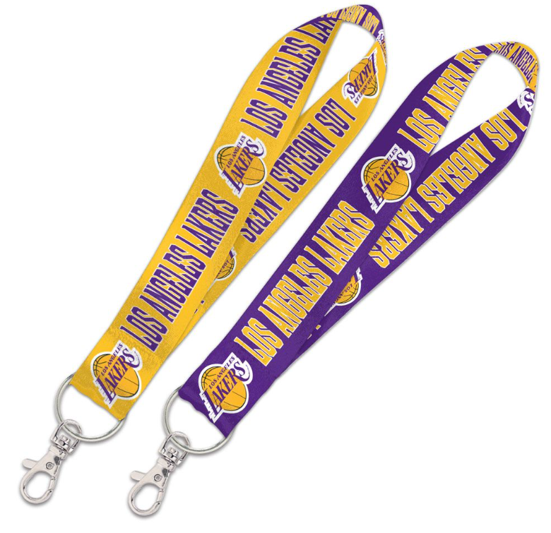 Los Angeles Lakers Keychain Wristlet Lanyard 2 Tone | THE 4TH QUARTER