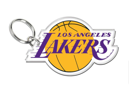 Los Angeles Lakers Acrylic Logo Keychain | THE 4TH QUARTER