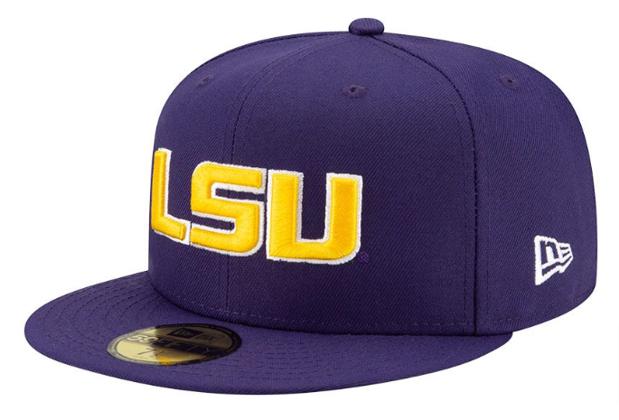 Louisiana State University Fitted New Era 59Fifty LSU Purple Cap Hat ...