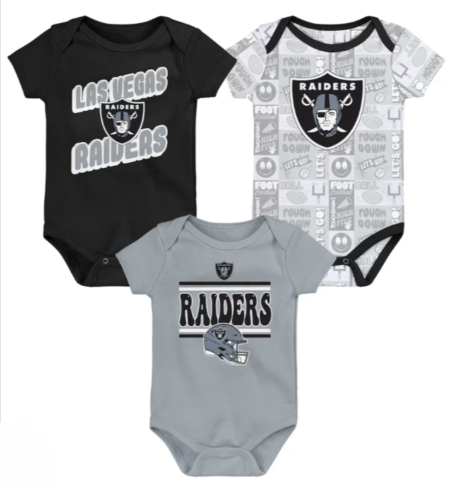 Las Vegas Raiders Infant (12-24 Months) Play Day Creeper 3pc Set | THE ...