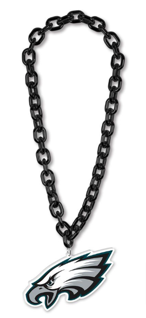 Philadelphia Eagles WinCraft Big Chain Foam Black Necklace | THE 4TH ...