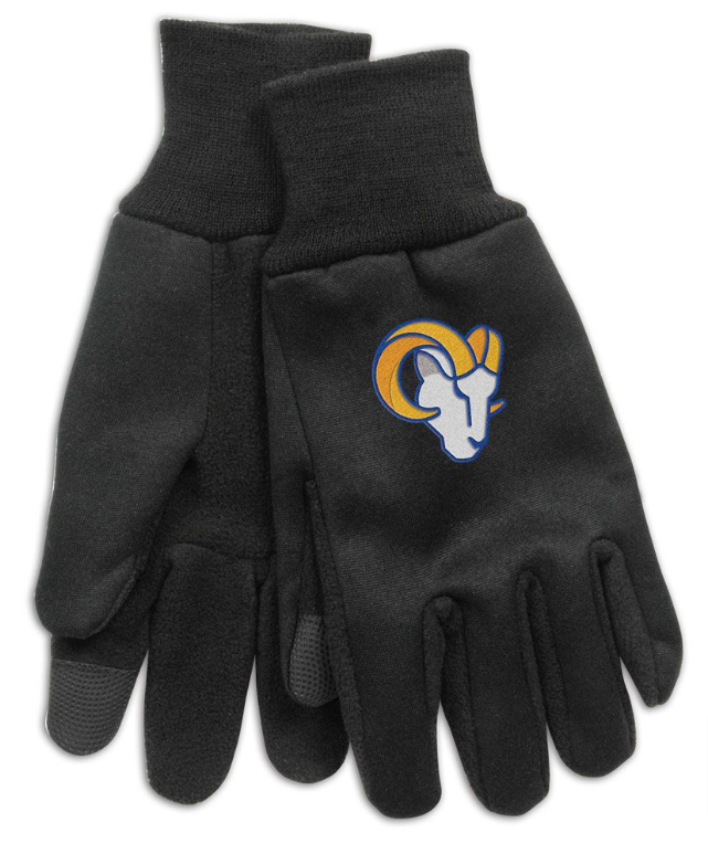 Los Angeles Rams Technology Gloves Black | THE 4TH QUARTER
