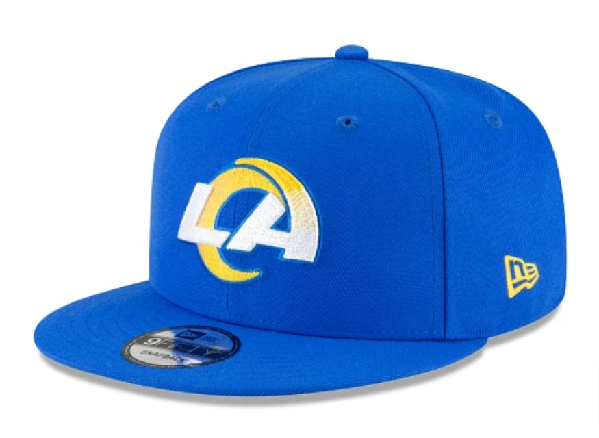 Los Angeles Rams Basic Snapback New Era New Logo 9Fifty Blue Cap Hat ...