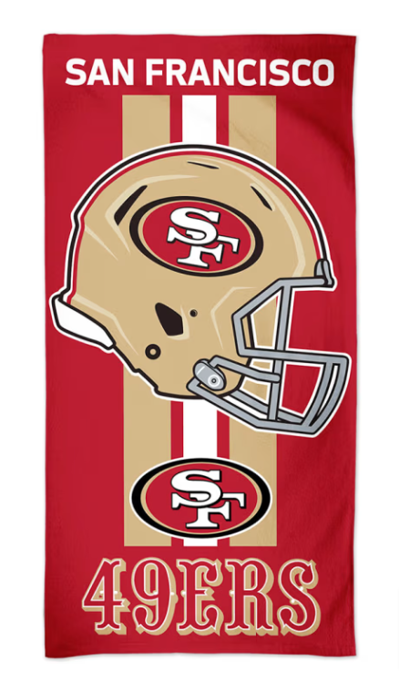 San Francisco 49ers WinCraft 30" x 60" Beach Towel | THE 4TH QUARTER