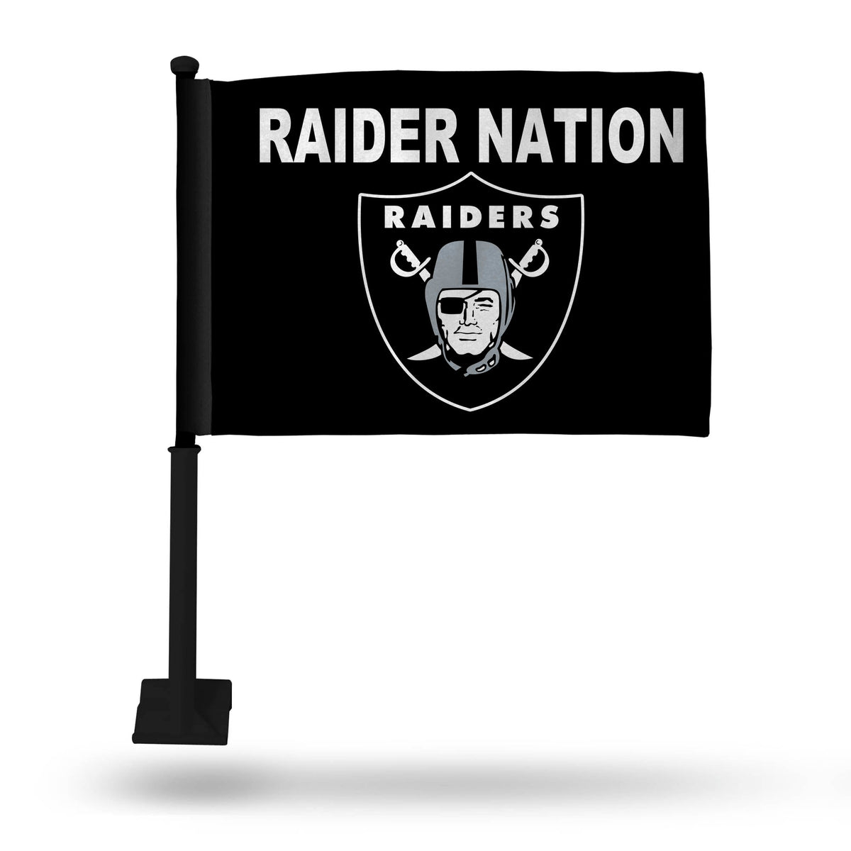Raiders Tailgating Truck or Car Flag Black Raider Nation – THE 4TH QUARTER
