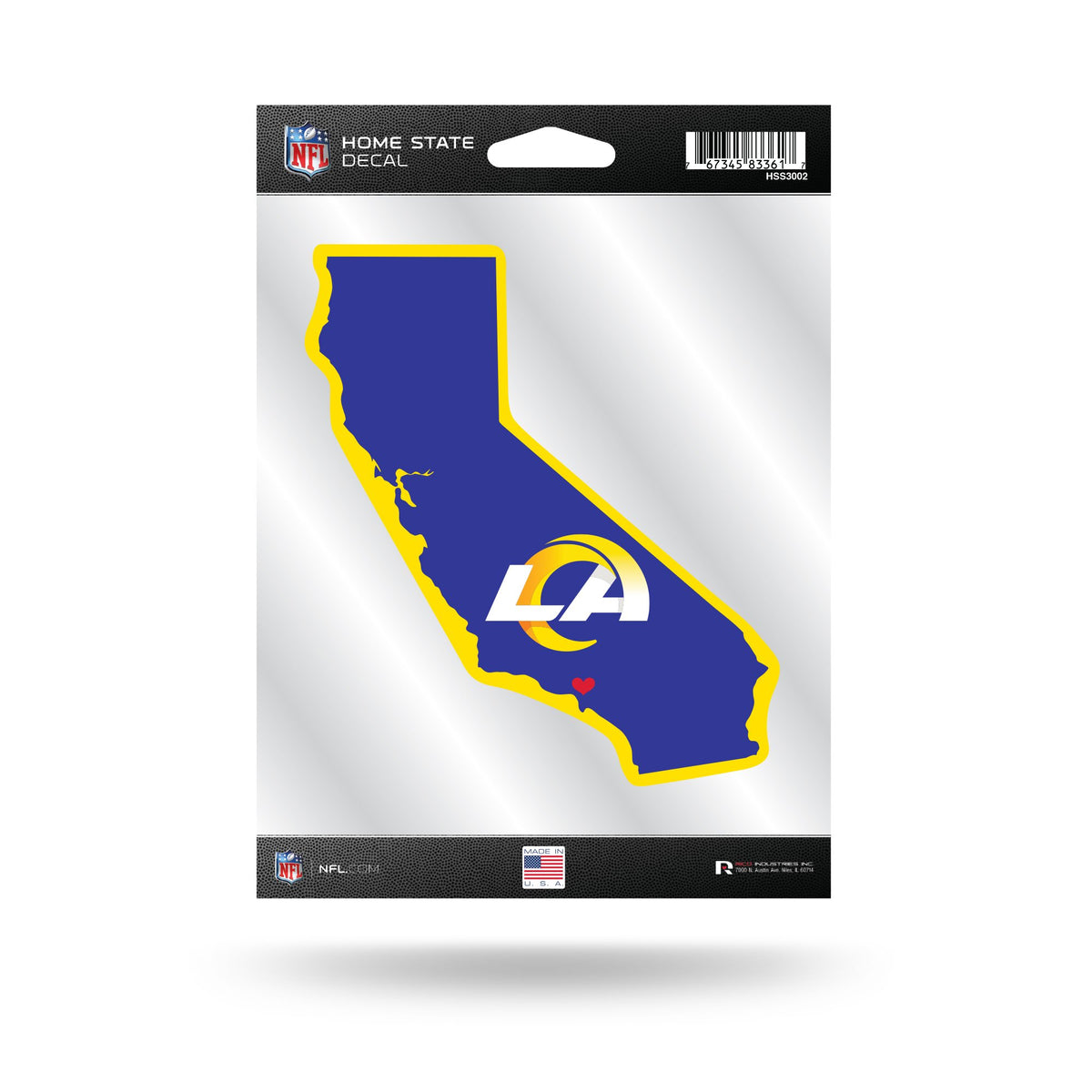 Los Angeles Rams Decal Home State Sticker | THE 4TH QUARTER