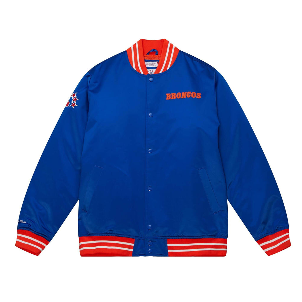 Denver Broncos Mens Jacket Mitchell & Ness Heavyweight Satin | THE 4TH ...