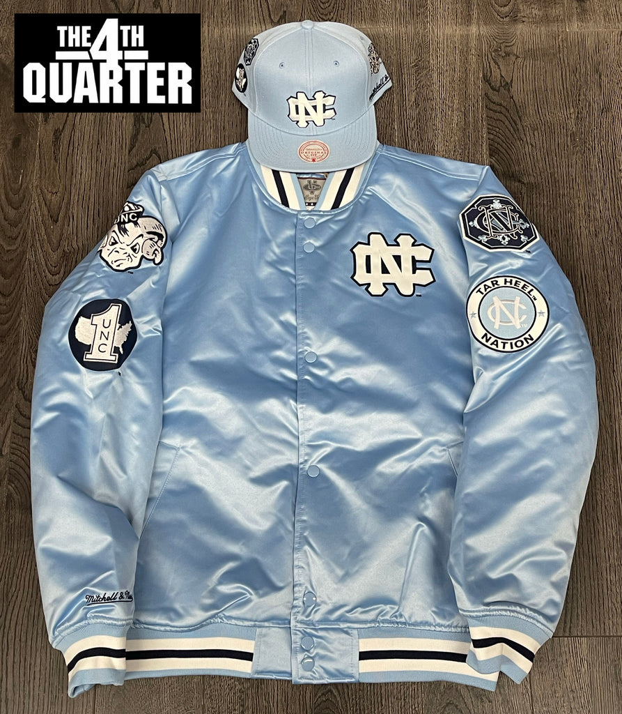 North Carolina Tar Heels Champ City Mitchell & Ness Men's Satin Jacket ...