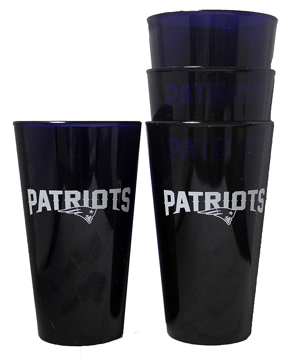 New England Patriots 16oz Plastic Pint Set | THE 4TH QUARTER