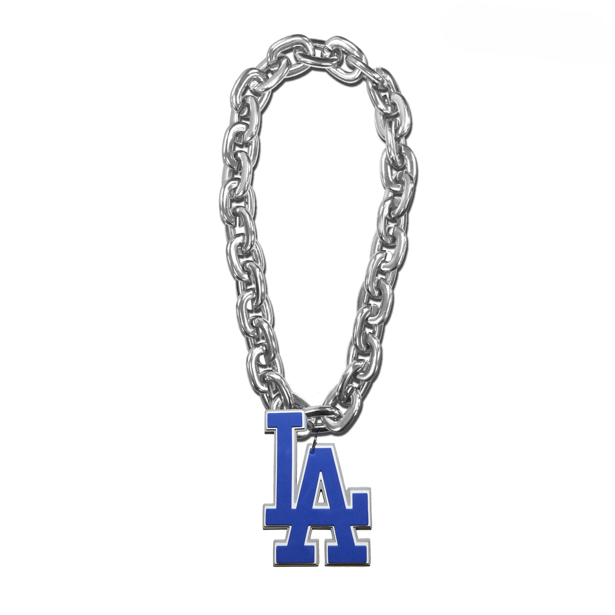 Los Angeles Dodgers Fan Chain 3D Foam Silver Necklace | THE 4TH QUARTER
