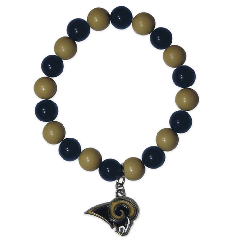Los Angeles Rams Bracelet Fan Bead | THE 4TH QUARTER