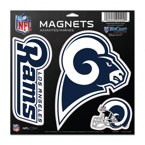 Los Angeles Rams Vinyl Magnet 3 Piece Set | THE 4TH QUARTER