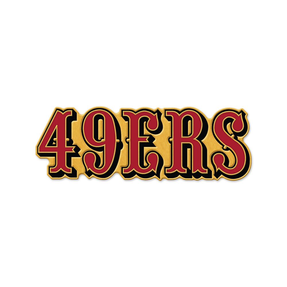 San Francisco 49ers Wordmark Lapel Pin | THE 4TH QUARTER